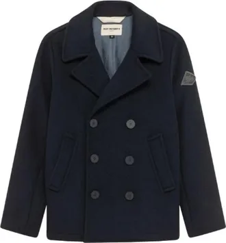 Roy Rogers Homme, Manteaux, Bleu, Taille: M Peacoat Melton en Lana