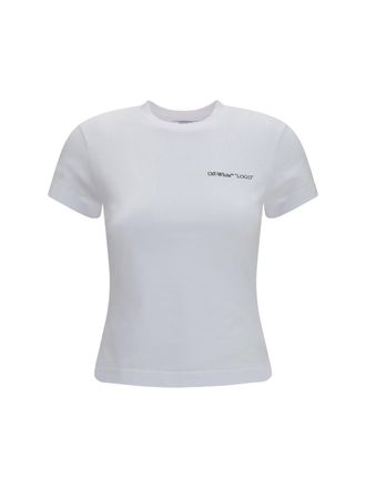 Off-white Logo-Printed Cotton T-Shirt - White