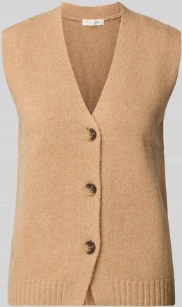 Christian Berg Strickweste aus Wolle mit V-Ausschnitt