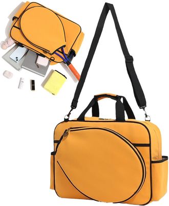 Generico Badminton Tennis Raketentasche für Damen, Schultertasche für 2 Packungen, wasserdicht mit großer Kapazität, Sporttasche, tragbarer Schulterbob