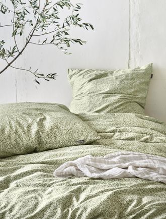 Irisette Seersucker Bettwäsche Set Bettwäsche 2 teilig | Bettbezug 140 x 200 cm Kopfkissenbezug 90 x 70 cm | Modell: Loretta