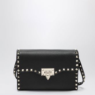 Valentino Garavani Kleine schwarze Rockstud Umh&auml;ngetasche