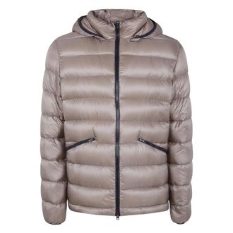 Herno Veste de sport l&eacute;g&egrave;re avec capuche amovible - Homme - Vestes - Brun - Taille: L