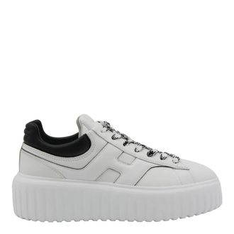 Hogan Low-Top Sneaker - White Sneakers With Embossed Logo - Gr. 36,5 (EU) - in Wei&szlig; - f&uuml;r Damen