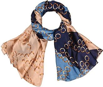 Heekpek Foulard Femme Foulards en Soie de M&ucirc;rier Soie Foulard Imprim&eacute; Echarpe Foulard Leopard Wraps Satin Joli Fleur Ch&acirc;le Long