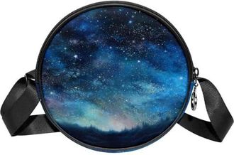 Generic Sac &agrave; bandouli&egrave;re Circle pour femme, petit sac &agrave; bandouli&egrave;re avec fermeture &eacute;clair et bretelles r&eacute;glables style d&eacute;contract&eacute; pour femmes et filles
