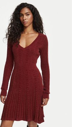Guess Strickkleid W6BK31 Z1443 Dunkelrot Regular Fit