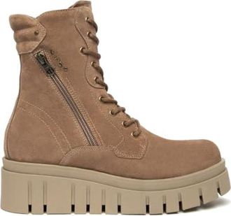 Nero Giardini I514911D Bottines Motardes Femme en Cuir Velours - Marron 39 EU