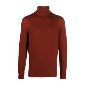 Drumohr Homme, Pulls, Brun, Taille: XL Pull Col Roul&eacute; en Laine M&eacute;rinos