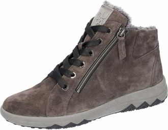 Waldläufer H-Teresa Bootie 961802-195-052 Warmfutter, Order-Velourleder, Carbon-Grau, Weite H Grau Gr. 40 1/2