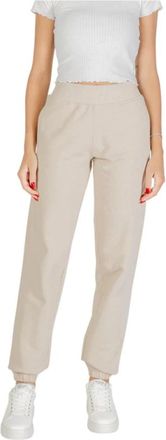 Guess Femme, Pantalons, Beige, Taille: W24 Pantalon en coton avec poches avant
