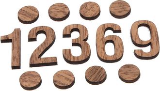 DOITOOL DIY Wanduhr mit R&ouml;mischen Holz ziffern Einfache Montage Ger&auml;uschloses Uhrwerk Ersatzteile f&uuml;r Wohnzimmer Uhr Selbst Gestalten Holz Zahlen f&uuml;r Wanddeko