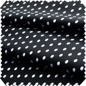 Novely OXFORD 210D - D2 Schwarz Weiß Gepunktet - Bedruckter Polsterstoff - Outdoor Dekostoff - Wasserabweisende Reißfeste Meterware 1lfm