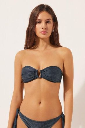 Calzedonia Bandeau-bikinioberteil Glowing Python Blau