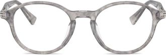 Brunello Cucinelli lunettes de vue &agrave; monture ronde - Gris