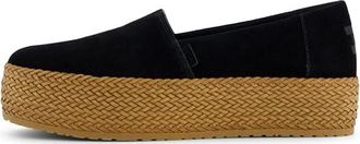 Toms Chaussures à plateforme Valencia pour femme, Daim noir, 39 EU