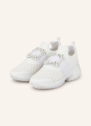Roger Vivier Sneaker Mit Schmucksteinen weiss