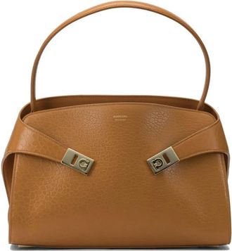 Ferragamo Hobo Bags - Orange Calfskin Handbag - Gr. unisize - in Braun - f&uuml;r Damen