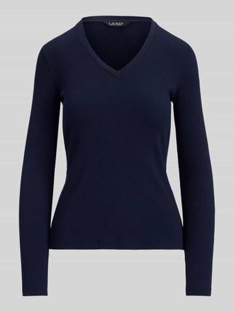 Lauren Ralph Lauren Slim Fit Langarmshirt aus Baumwoll-Modal-Mix