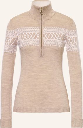 We Norwegians Midlayer Signature Aus Merinowolle beige