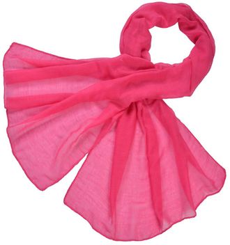 Miobo Loop Schal Crinkle Schal Halstuch Unifarbe 70 x 180cm Fr&uuml;hling Sommer Herbst Offen Pink