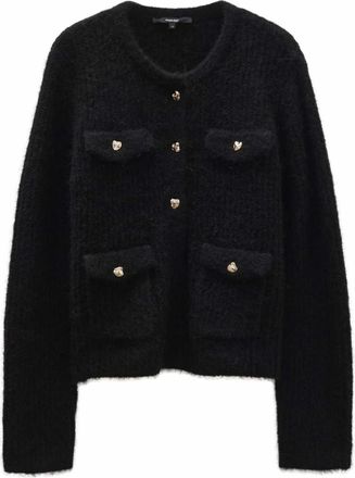 someday Strickjacke - - Knitwear - Damen - Schwarzk - S