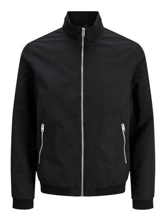 Jack & Jones Homme Jjerush Harrington Bomber Blouson Aviateur, Noir, XL EU
