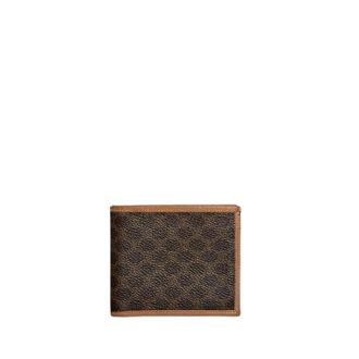 Celine Pre-owned Kompakte Geldb&ouml;rse aus beschichtetem Canvas - - Pre-owned - Damen - Braun - ONE SIZE