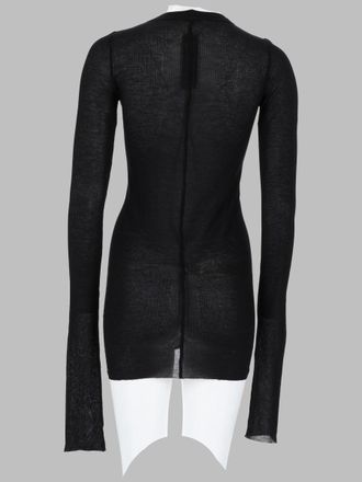 Rick Owens Viscose-Silk T-Shirt - Black