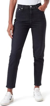 Calvin Klein Jean Femme Mom Fit, Noir (Denim Black), 36W