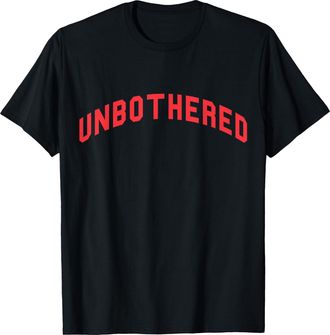 Trendy Apparel Unbothered Bold Square Text Font T-Shirt