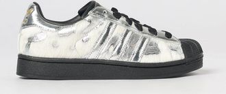adidas Baskets Superstar II en cuir lamin&eacute; avec d&eacute;tails animaliers