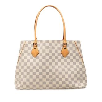 Louis Vuitton Pre-owned Damier Azur Calv Tote Bag - - Pre-owned - Damen - Wei&szlig; - ONE SIZE