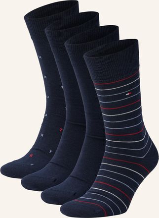 Tommy Hilfiger 4er-Pack Socken Mit Geschenkbox blau