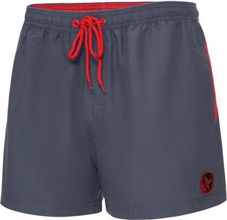 Ladeheid Short de Bain Homme, Séchage Rapide avec Doublure en Filet, Poches Latérales et Arrière, Taille Élastique avec Cordon, Confortable et Respirant pour N