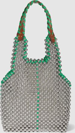 Jerome Dreyfuss Sac Marcel Perles Vert, Capsule Free Style