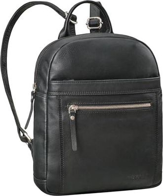 Royalz city sac à dos dames petit cuir sac à dos Delaware moderne vintage sac à dos femmes cuir véritable convient pour DIN A5 documents 10 pouces tablette, 