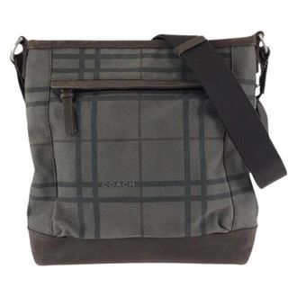 Coach Pre-owned Camden Tattasoul Canvas Suede Schultertasche - - Pre-owned - Damen - Grau - ONE SIZE