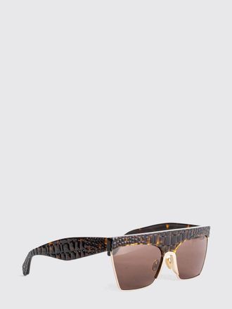 Alaia Lunettes de soleil rectangulaires en ac&eacute;tate &agrave; motif crocodile