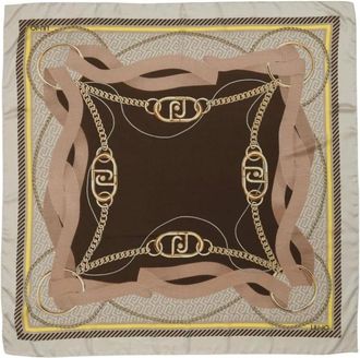 Liu Jo Femme, Accessoires, Multicolore, Taille: ONE Size Foulard carr&eacute; imprim&eacute; en polyester avec motif abstrait