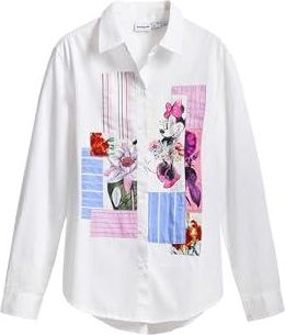 Desigual Femme 25swcw24 T-Shirt, Blanc, S EU
