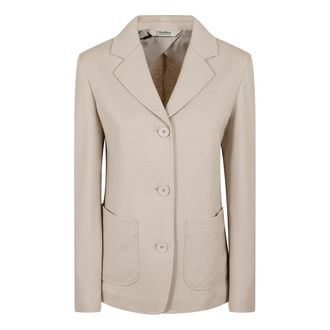 Max Mara Giacca in Jersey monopetto Fata - - Jackets - Damen - Wei&szlig; - S