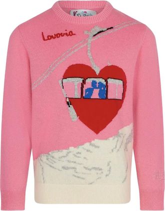 MC2 Saint Barth pull New Queen C à motif coeur - Rose