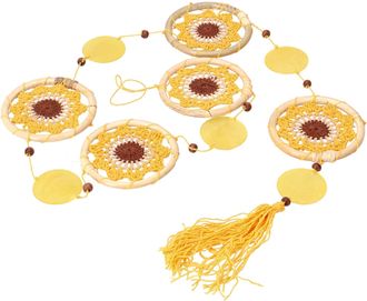Guru Shop Traumf&auml;ngerkette, Wanddeko 140 cm - Gelb