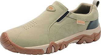 Generic Chaussures de sport en daim souple et respirant pour homme, kaki, 39.5 EU