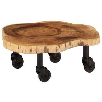 vidaXL Table basse Bois dacacia massif 60 x 55 x 25 cm