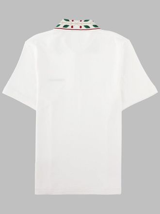 Casablanca Laurel Polo Shirt - White