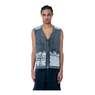 Diesel Homme, Vestes, Noir, Taille: L Haut Utilitaire à Fermeture Éclair