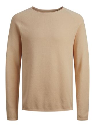 Jack & Jones Male Strickpullover mit Rundhals Einfarbig Strickpullover mit Rundhals