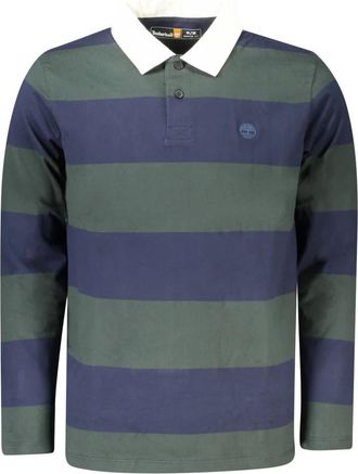 Timberland Homme, Tops, Vert, Taille: M Polo ray&eacute; &agrave; manches longues style rugby